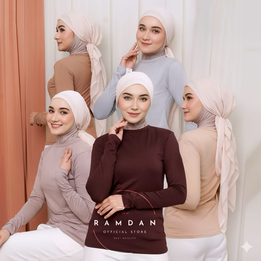 Jual Manset Baju Premium Basic Leher Oblong, Manset Lengan Panjang ...