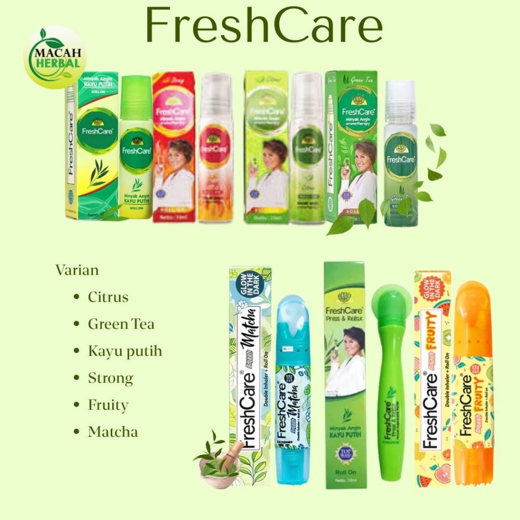 Jual MACAH HERBAL -FRESCHCARE ALL VARIAN |CITRUS|GREEN TEA|STRONG ...