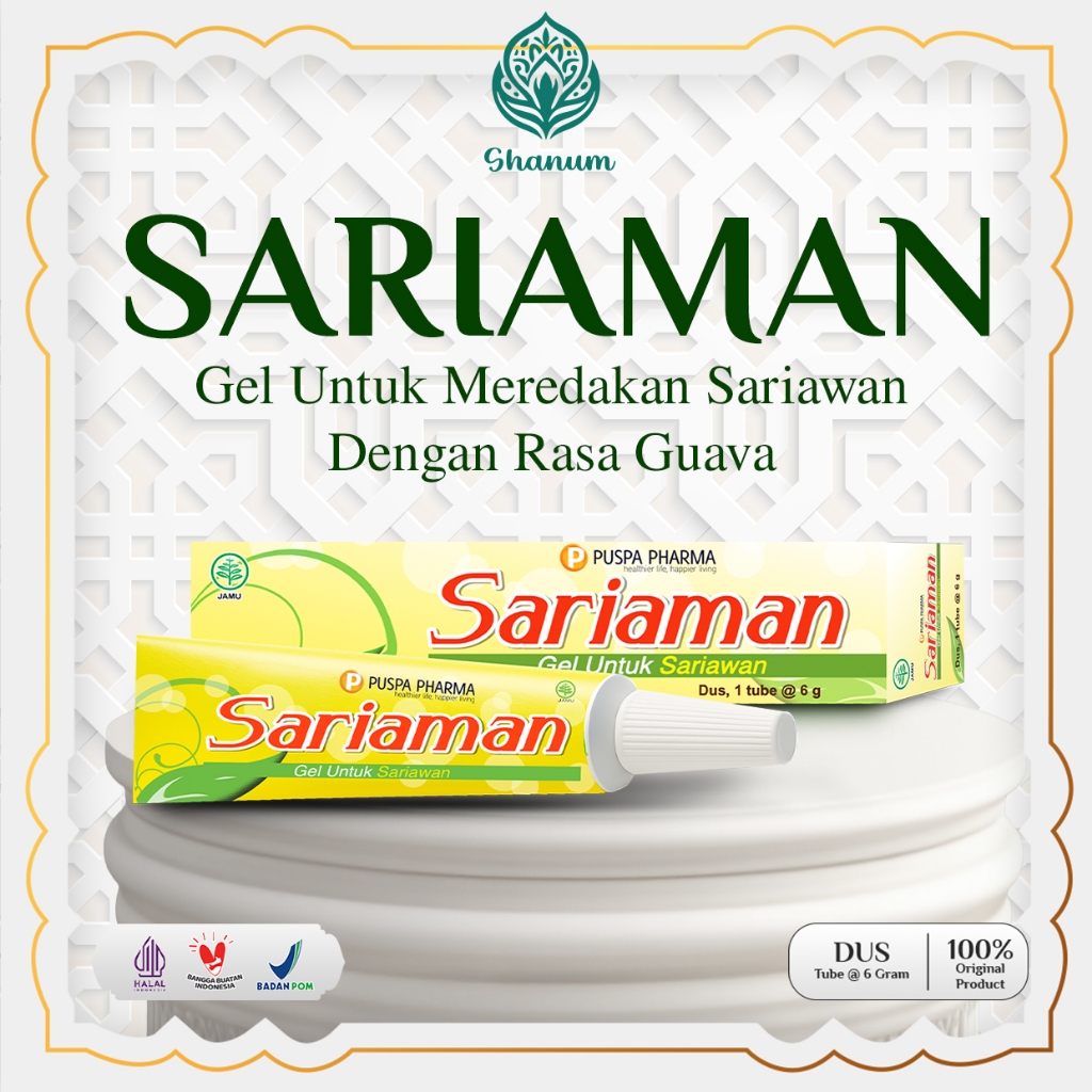 Jual Sariaman - Gel Untuk Sariawan yang tidak perih - Rasa Guava ...