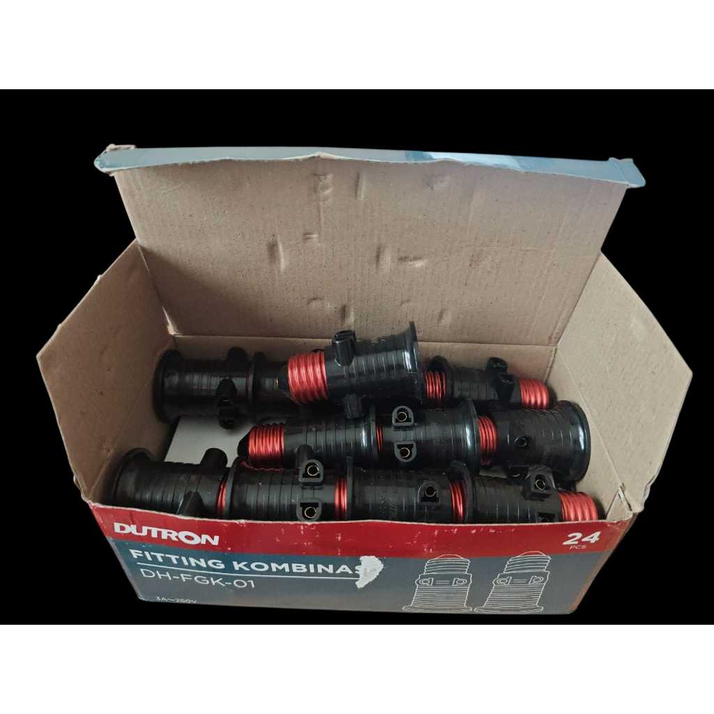 Jual ( Paket Isi 24 Pcs ) Fitting Kombinasi Hitam DUTRON - DV-FGK-01 ...