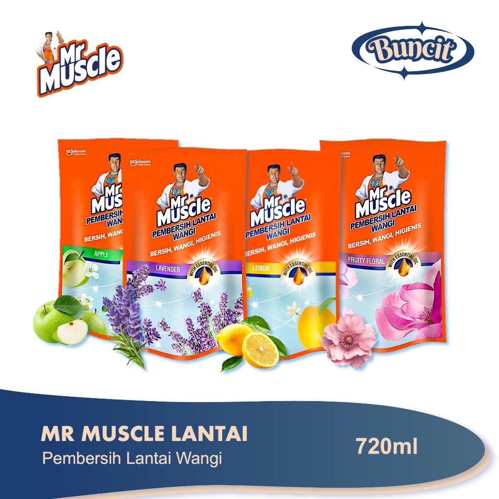 Jual Mr Muscle Axi Triguna Pembersih Lantai 720ml / Lavender / Apple ...