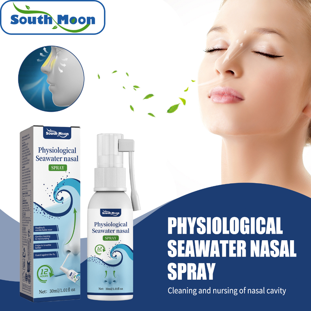 Jual Saline Nasal Spray Salt Water Nasal Cleanses Nasal Cavity Relieves ...