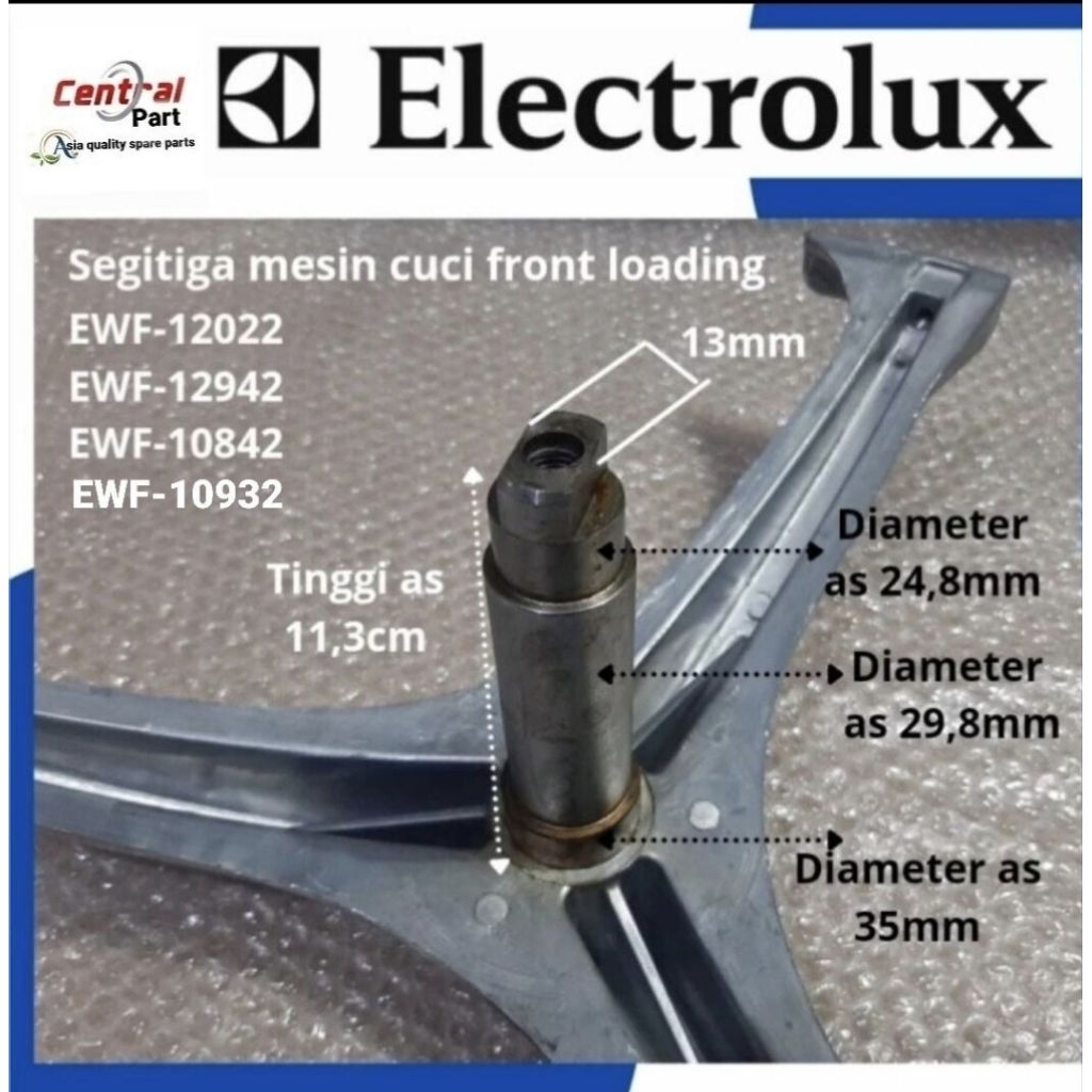 Jual Segitiga Spider Mesin Cuci Front Loading ELECTROLUX EWF 10842 EWF ...