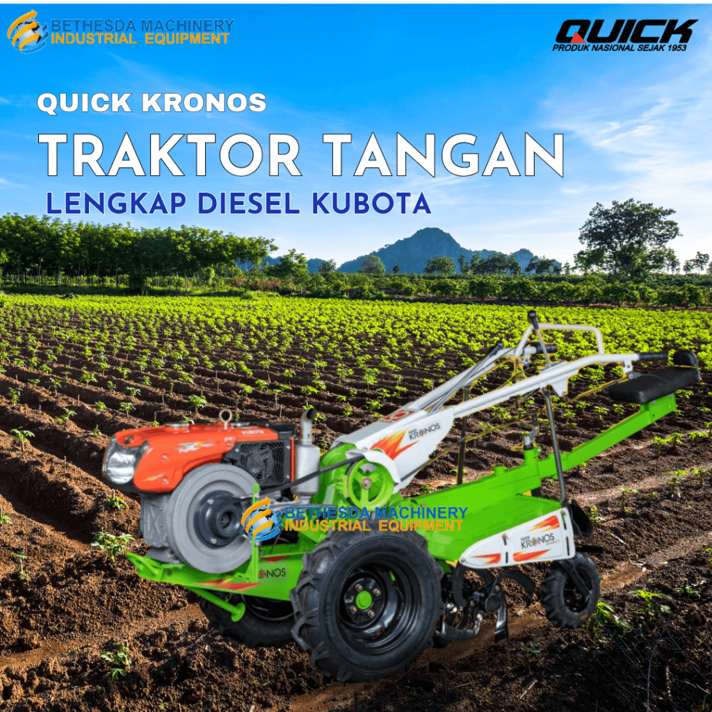 Jual Quick Kronos Traktor Rotary Lengkap Diesel Kubota RD 110 DI-2T ...