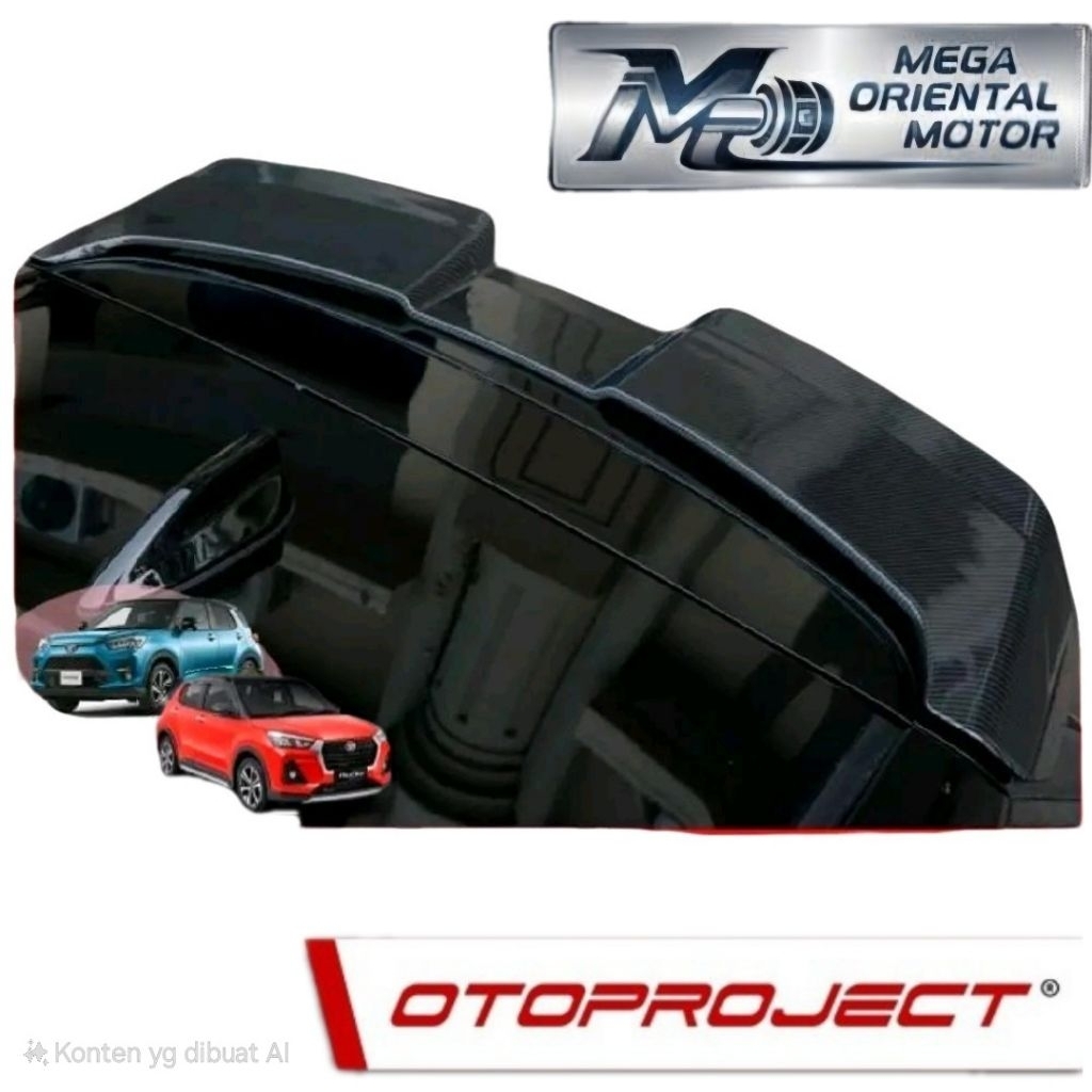 Jual Otoproject Rear Spoiler Mobil Raize / Rocky Car - Wing Spoiler ...