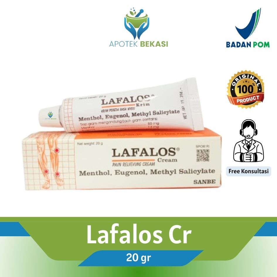 Jual Lafalos Cream Meredakan Nyeri Otot dan Punggung - 20 gr | Shopee ...