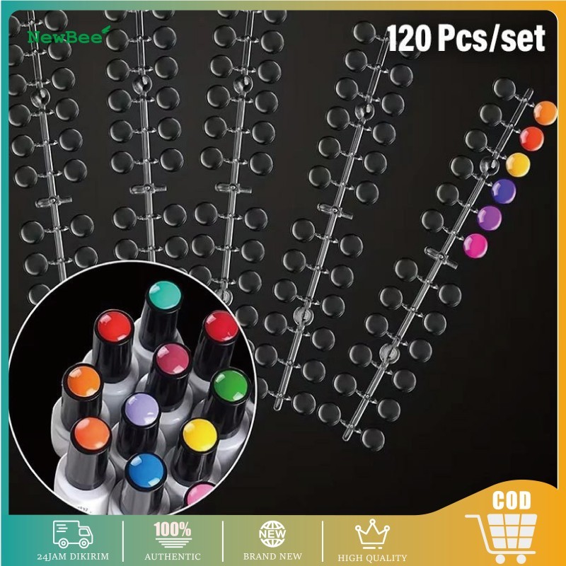 Jual 120PCS/Set Display Swatches Kotak Transparant Fot Nail Art Display ...