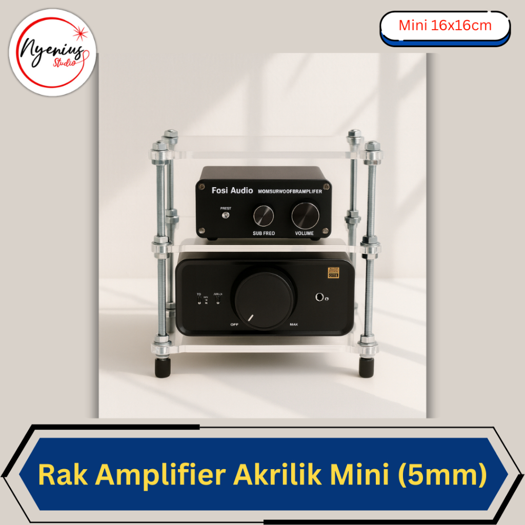 Jual Rak Amplifier Akrilik Mini (17x16cm tebal 5mm) | Rak Display ...