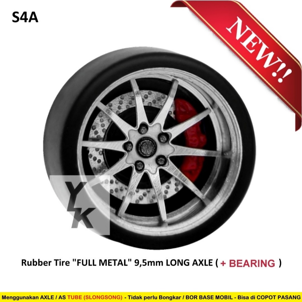 Jual CARLOMO PREMIUM S CLASS RIMS Long Axle 9,5mm MODEL 10 SPOKE CURV ...