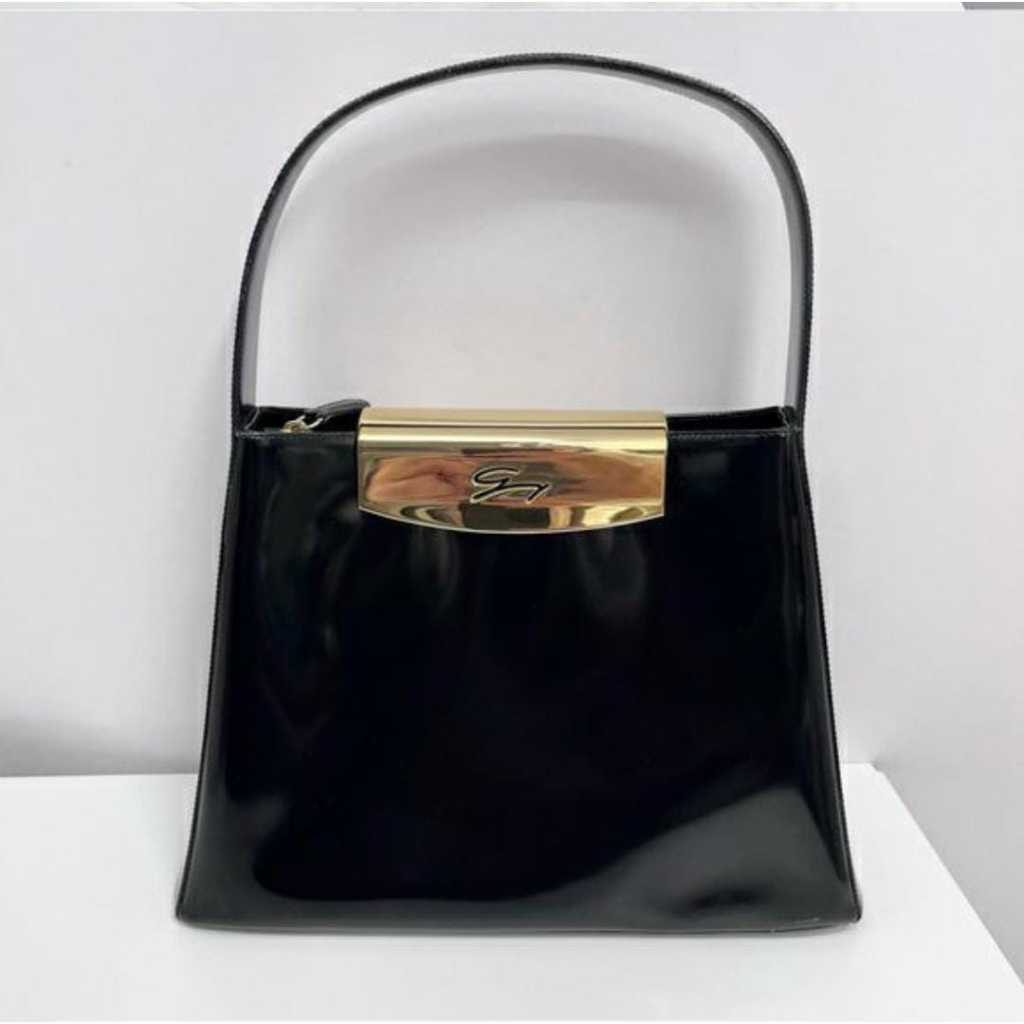 Jual (PRELOVED) VITAGE GENNY BLACK LEATHER SHOULDER BAG | 1970s ITALIAN ...