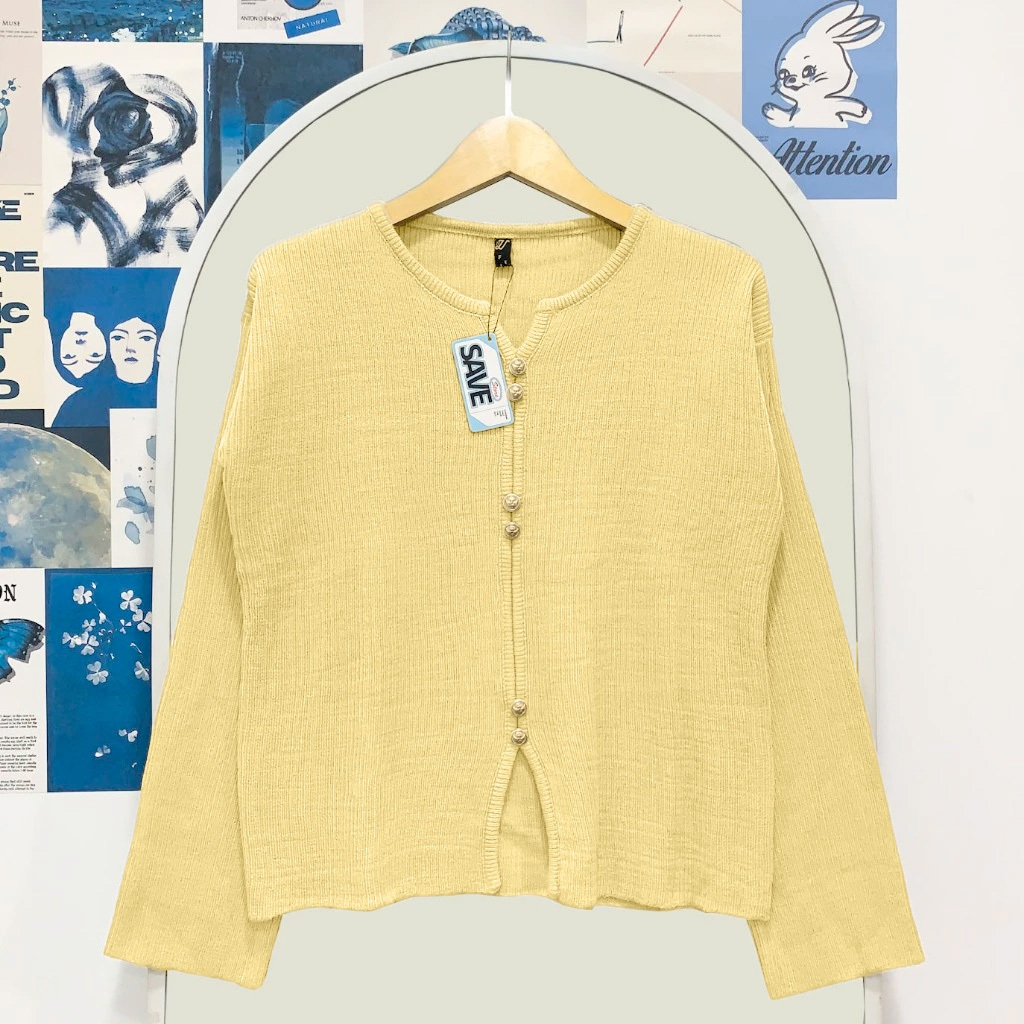 Jual Inara Blouse Knit - Atasan Rajut Wanita | Shopee Indonesia