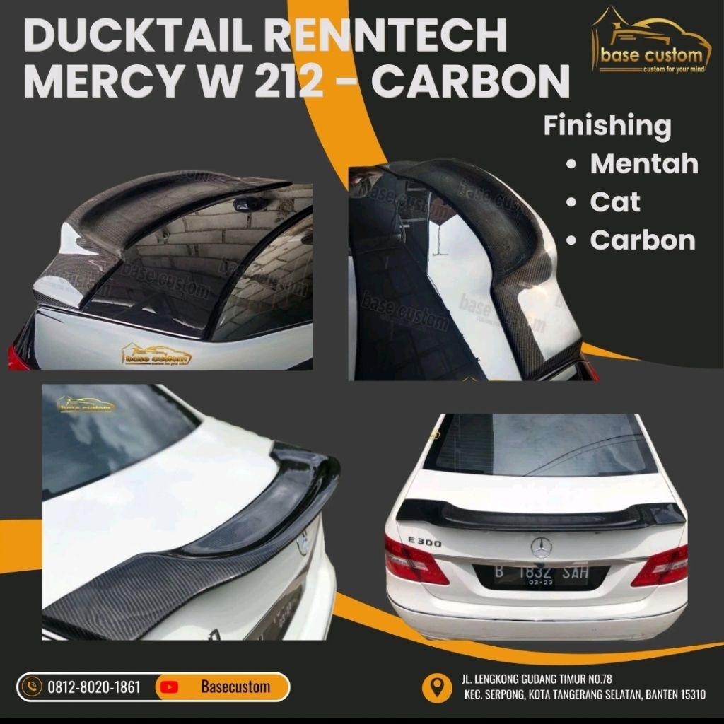 Jual Ducktail Renntech Mercy W212 / Mercy W-212 | Shopee Indonesia