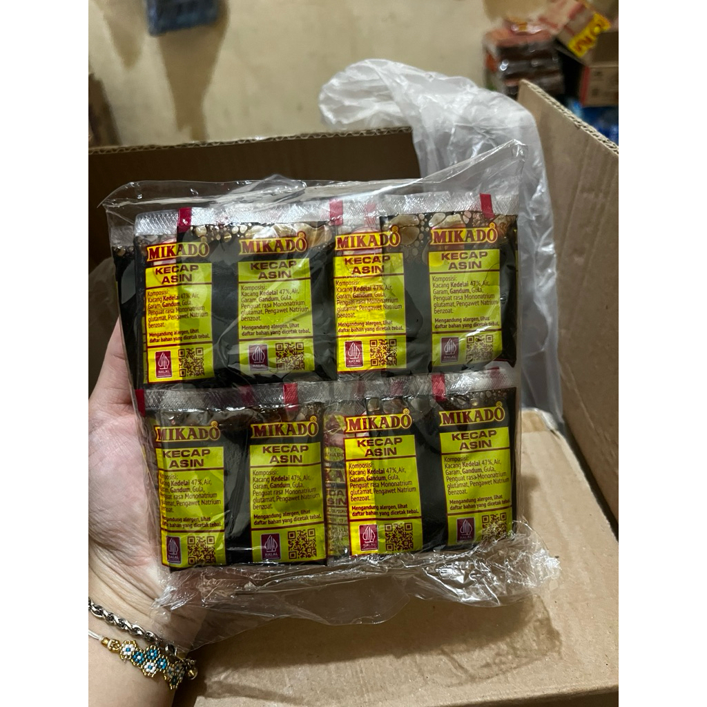 Jual Kecap Asin Mikado 1 Pack isi 20pcs | Shopee Indonesia