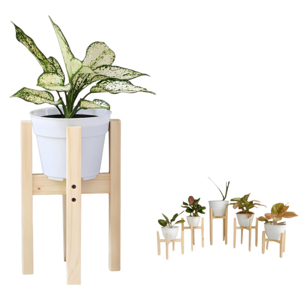 Jual Wooden Penyangga POT/Tatakan Fas Bunga | Shopee Indonesia