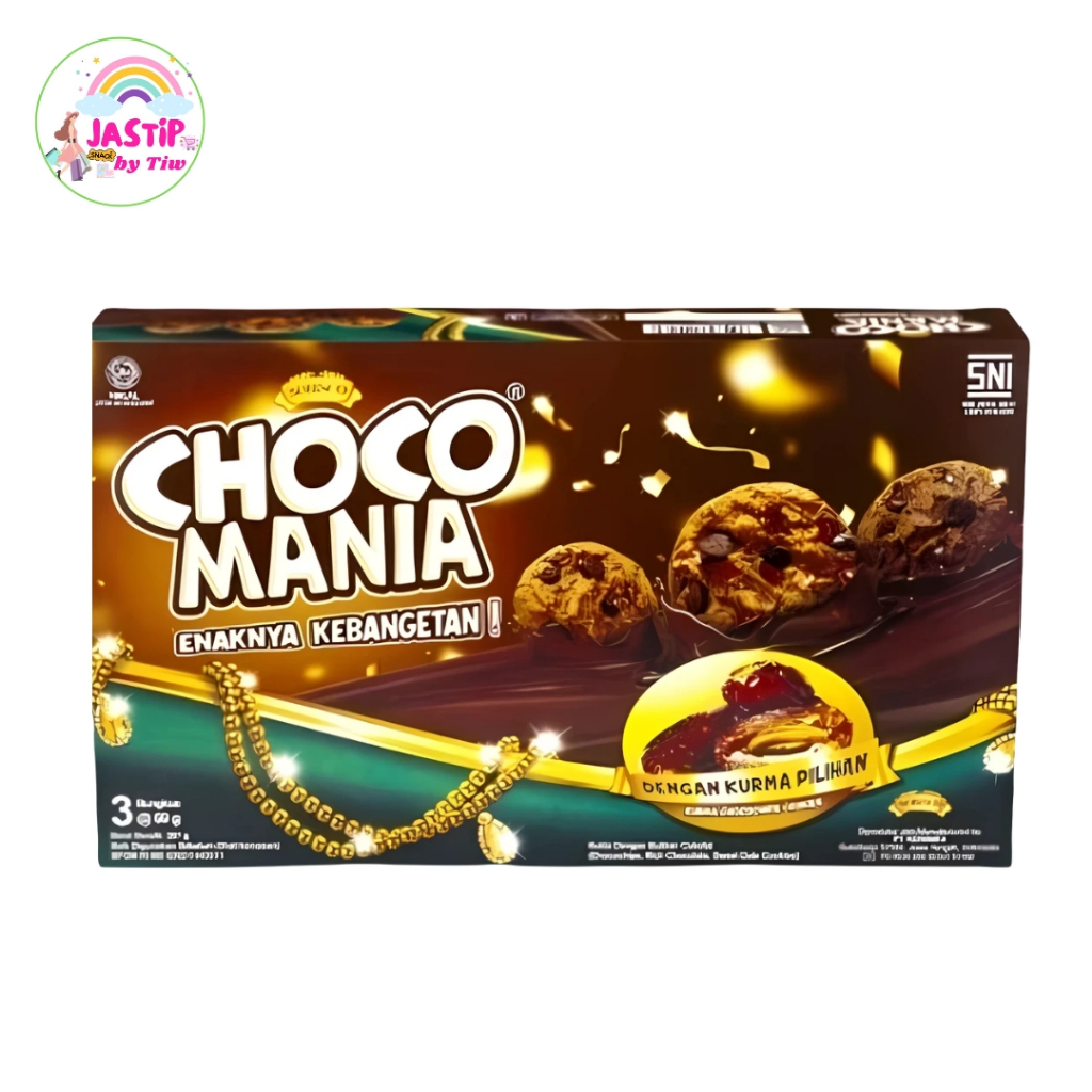 Jual Snack Chocomania Chocolate Rasa Kurma Chocochips Cookies Makanan ...