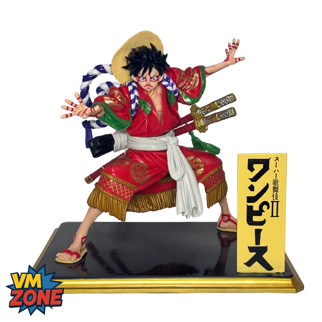 Jual Figure One Piece Monkey D Luffy Wano Sumo Kabuki 19CM PVC | Shopee ...