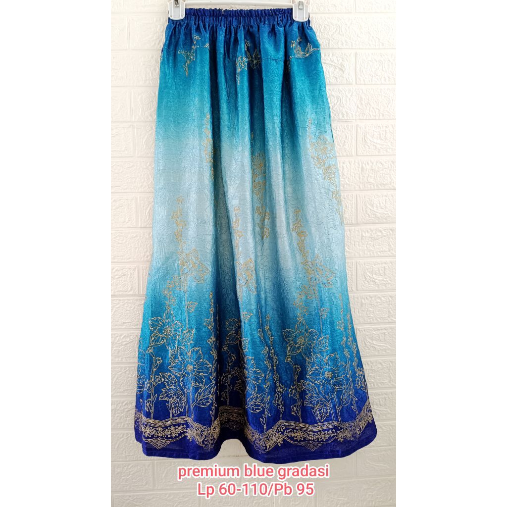 Jual rok premium biru gradasi lukistimbul Plvd | Shopee Indonesia
