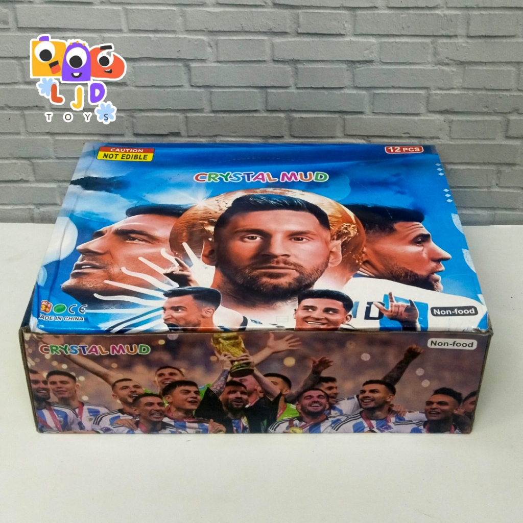 Jual Slime Botol Crystal Mud Bola Karakter Pemain Bola Cristiano ...