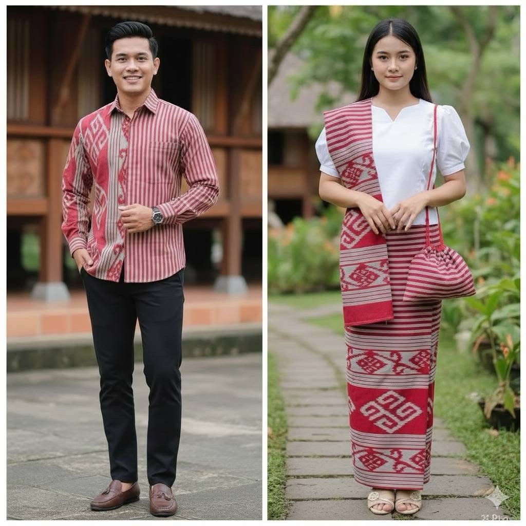 Jual SET COUPLE BAJU TENUN KHAS TORAJA / BAJU TENUN WANITA | Shopee ...