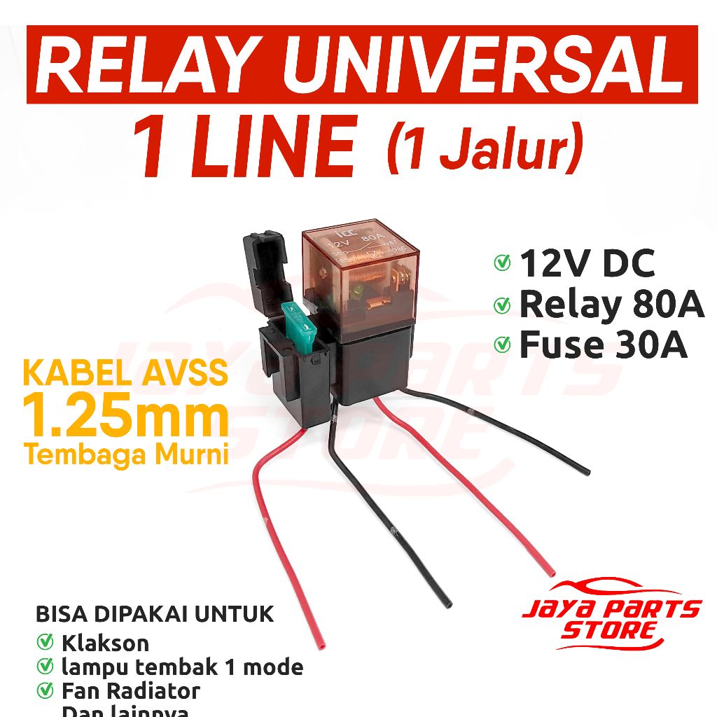 Jual Relay Untuk Klakson dan Lampu 4 Kaki 12v 80A PMV - Riley Riley 4 ...