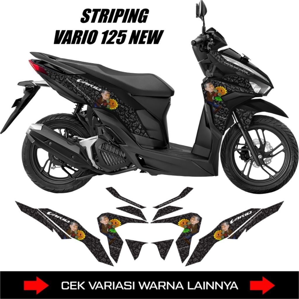 Jual Stiker Motor Vario 125 Baru 2022 - 2025 Motif Custom / Sticker ...