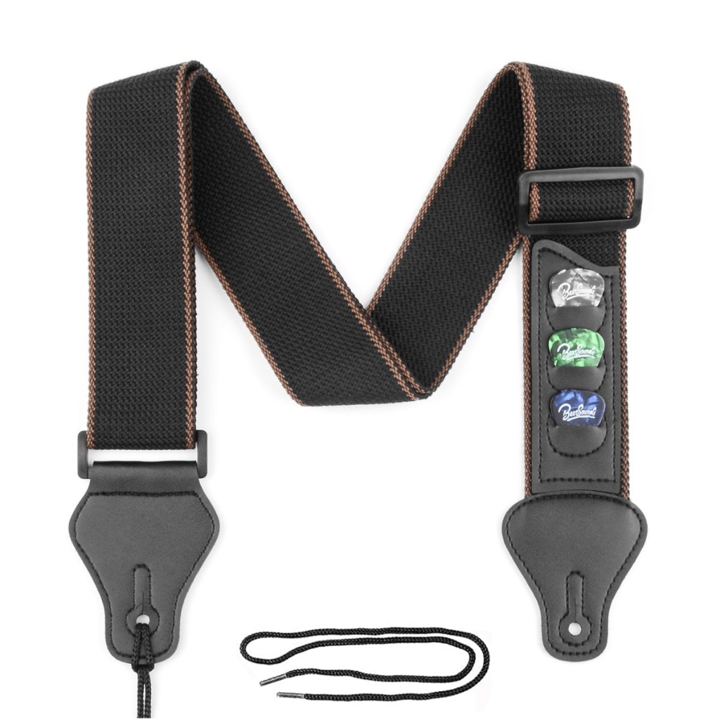Jual BestSounds Original Strap Gitar dengan 3 Slot Picks, Tali Gitar ...