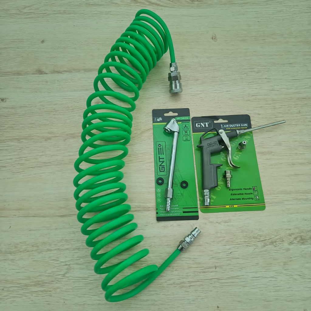 Jual Paket Alat Service 3in1 Selang Angin Kompresor Recoil Spiral 6 ...