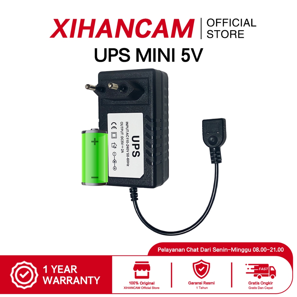 Jual XIHANCAM UPS Mini Adaptor Daya UPS 5V Adaptor Power Mini UPS CCTV ...