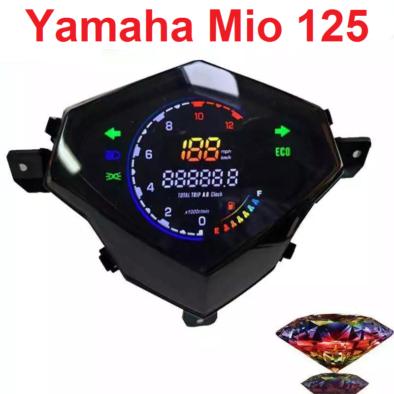 Jual Speedometer Digital LED Yamaha Mio M3 Mio Z PNP Indikator Ampere ...