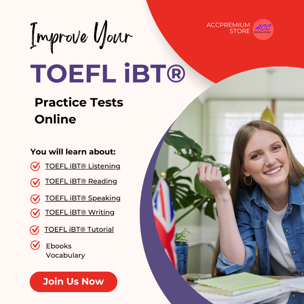 Jual Latihan TOEFL iBT® Practice Tests Online | Shopee Indonesia