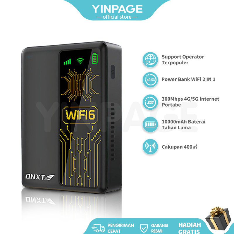 Jual YINPAGE-Modem WiFi 2 in1 Power Bank Router LTE Portabel Nirkabel ...