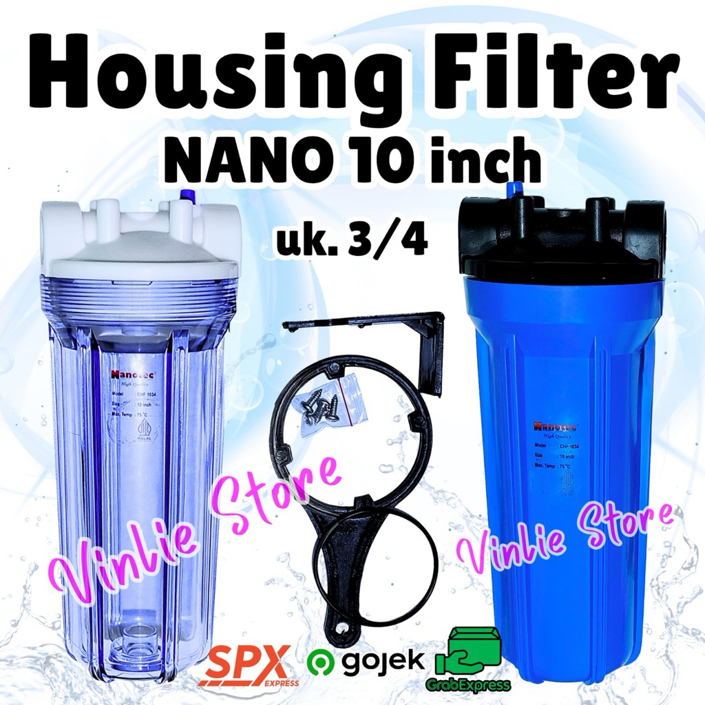 Jual Housing Filter Nanotech 10 inch/ Hosing Filter Nano / Rumah Filter ...