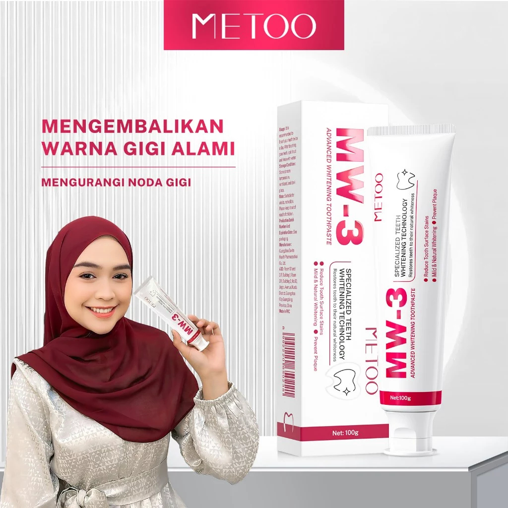 Jual METOO PASTA GIGI MW3- BPOM-pemutih gigi / Bebas Sensitif / Bebas Karang Gigi / Pasta Gigi ...