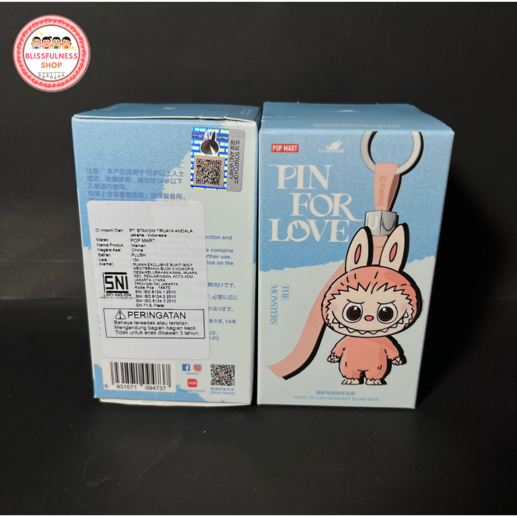 Jual {READY SECRET} POP MART ORIGINAL THE MONSTERS PIN FOR LOVE SERIES LABUBU V4 - VINYL FACE ...