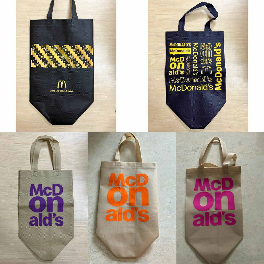 Jual Paperbag McD / Paperbag McDonald's / Tas Mcd / Canvas Bag McD ...