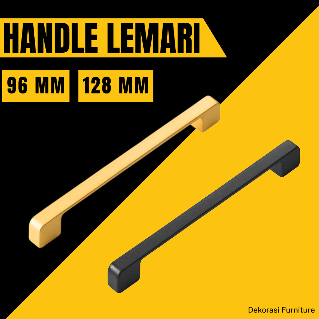 Jual Handle Pintu Minimalis Modern Gold Black Anti Karat | Shopee Indonesia