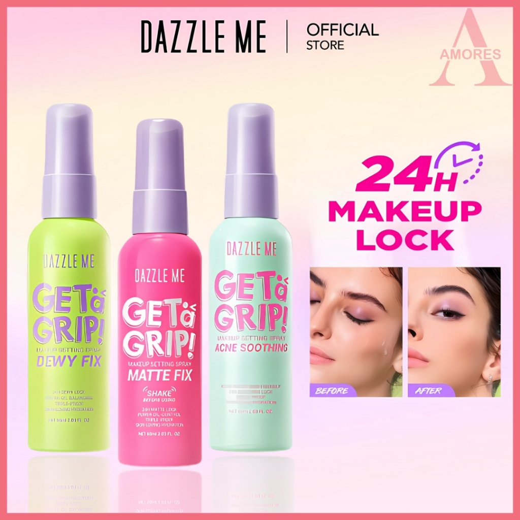 Jual DAZZLE ME Get a Grip! Setting Spray Dewy Matte Acne Soothing ...