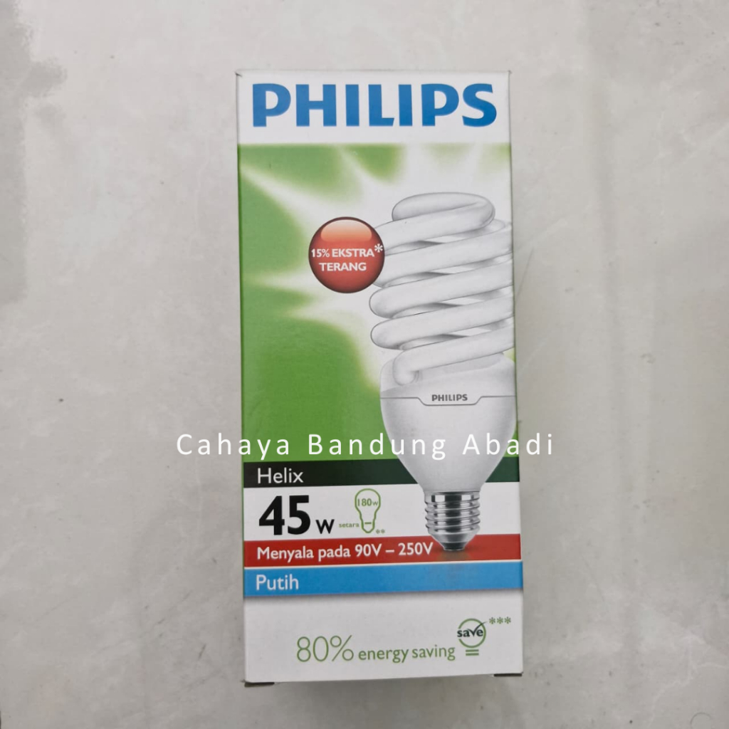 Jual Lampu Philips Helix 45 Watt 45W Putih Cool Daylight 6500K E27 ...