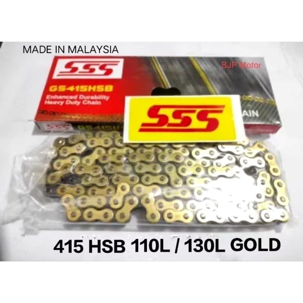Jual Rantai SSS tipe HSB 415 pajang 110 dan 130 gold rantai persi tipis ...