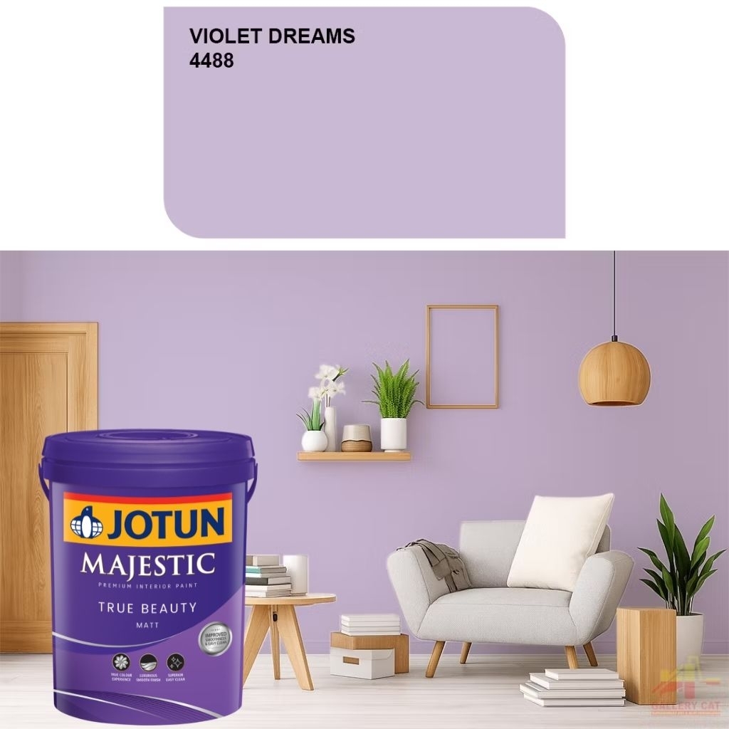 Jual Cat Tembok Jotun Majestic True Beauty Matt Violet Dream 4488 (2,5L ...