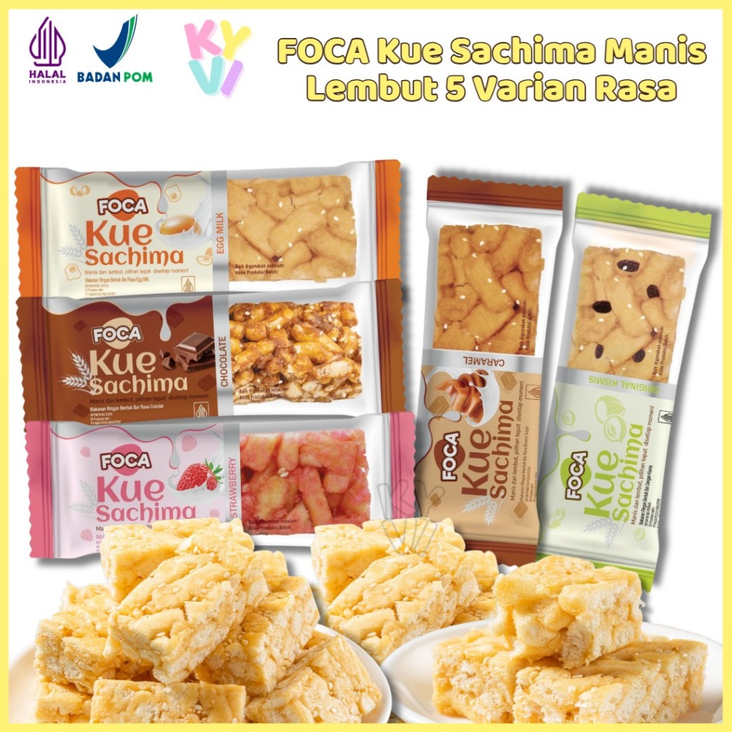 Jual KYVI - FOCA Sachima Kue Telur Manis Lembut Halal Original 5 Varian ...