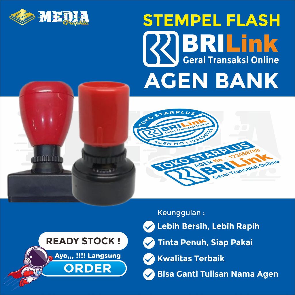 Jual Stempel Agen Brilink / Cap Agen Brilink / Stempel Agen / Cap warna ...