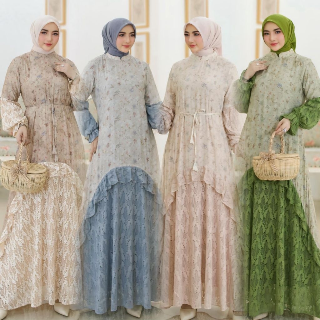 Jual asha callista misya dress bini orang syari asyifa syari by ...