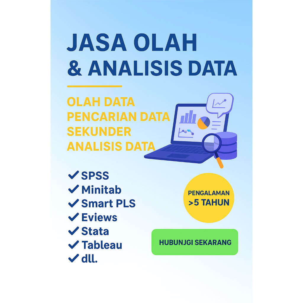 Jual Olah data Eviews, SPSS, Smart PLS pengalaman > 5 tahun | Shopee ...