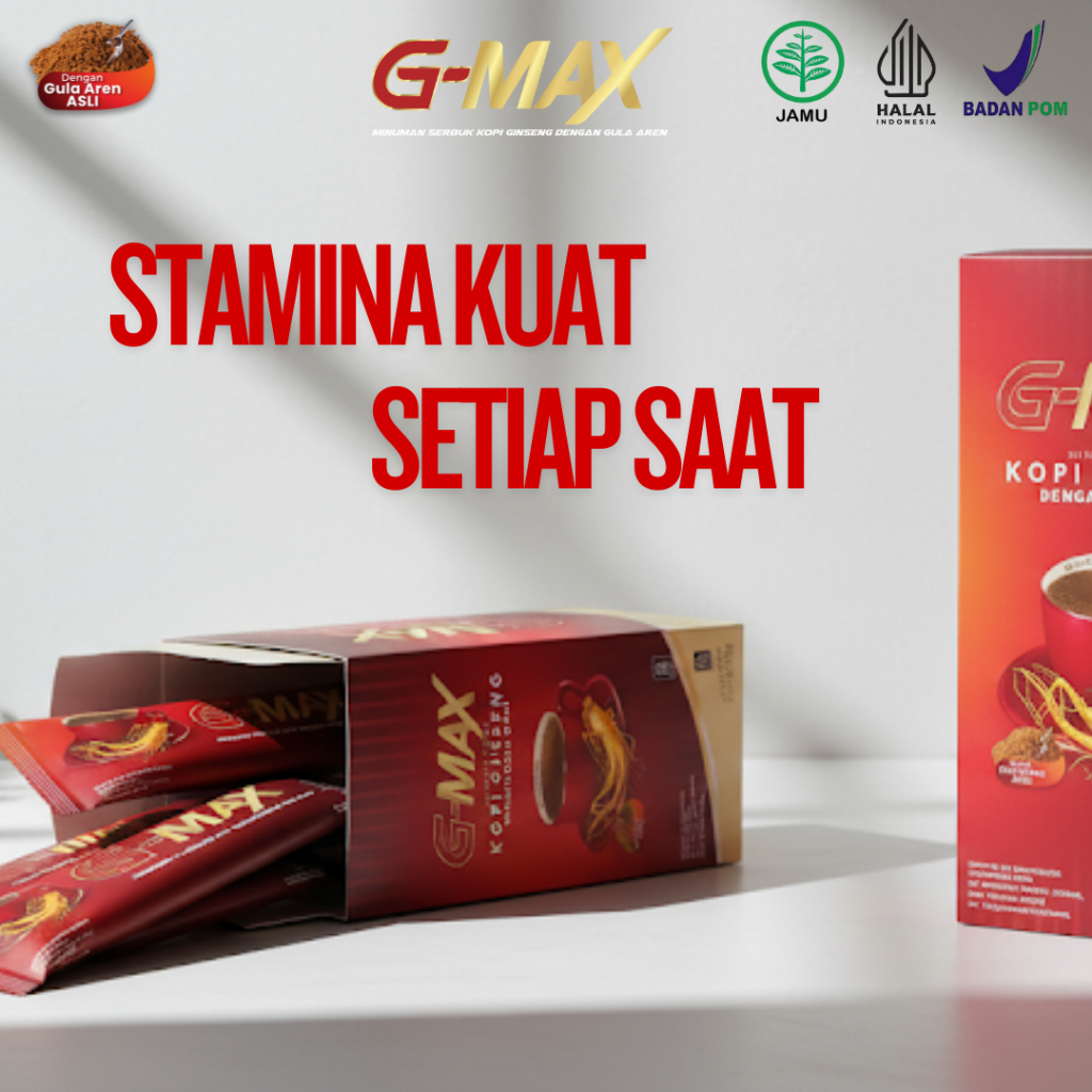 Jual GMAX - Kopi Stamina Kuatpria Tahan Lama Herbal Kopi Sachet Gula ...