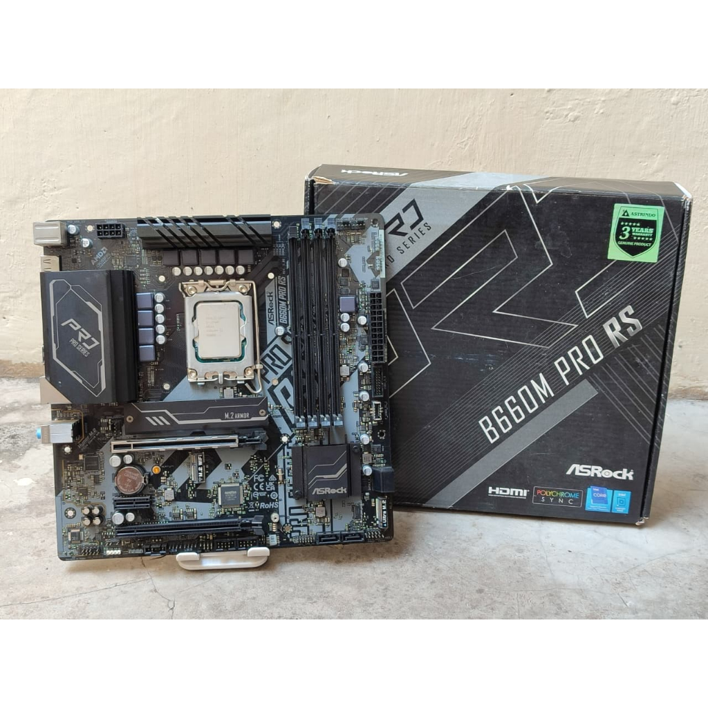 Jual MOBO ASROCK B660M PRO RS DDR4 Intel LGA1700 Gen 12 M-Atx B660 M ...