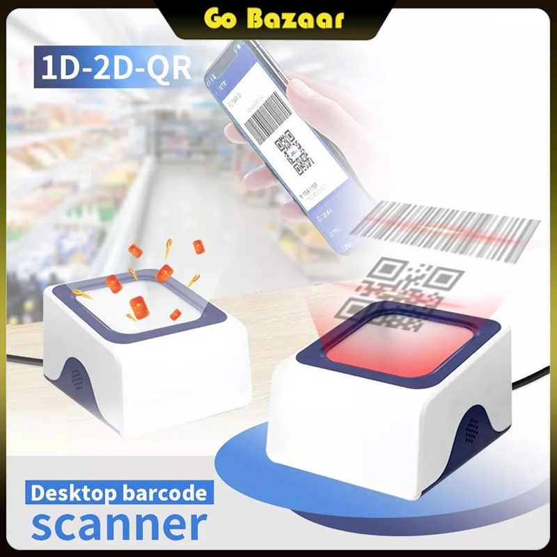 Jual HC-P10 Scanner Payment Box 2D/1D Desktop Barcode Reader Auto ...