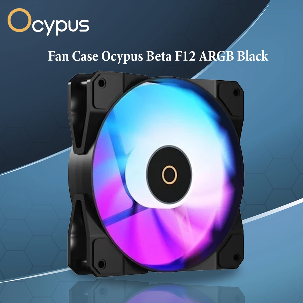 Jual Fan Case OCYPUS Beta F12 ARGB Reversed Fan Blades PWM Case Fan ...