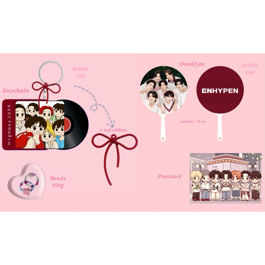 Jual Enhypen Kit - Keychain Enhypen, Handfan Enhypen, Postcard Enhypen ...