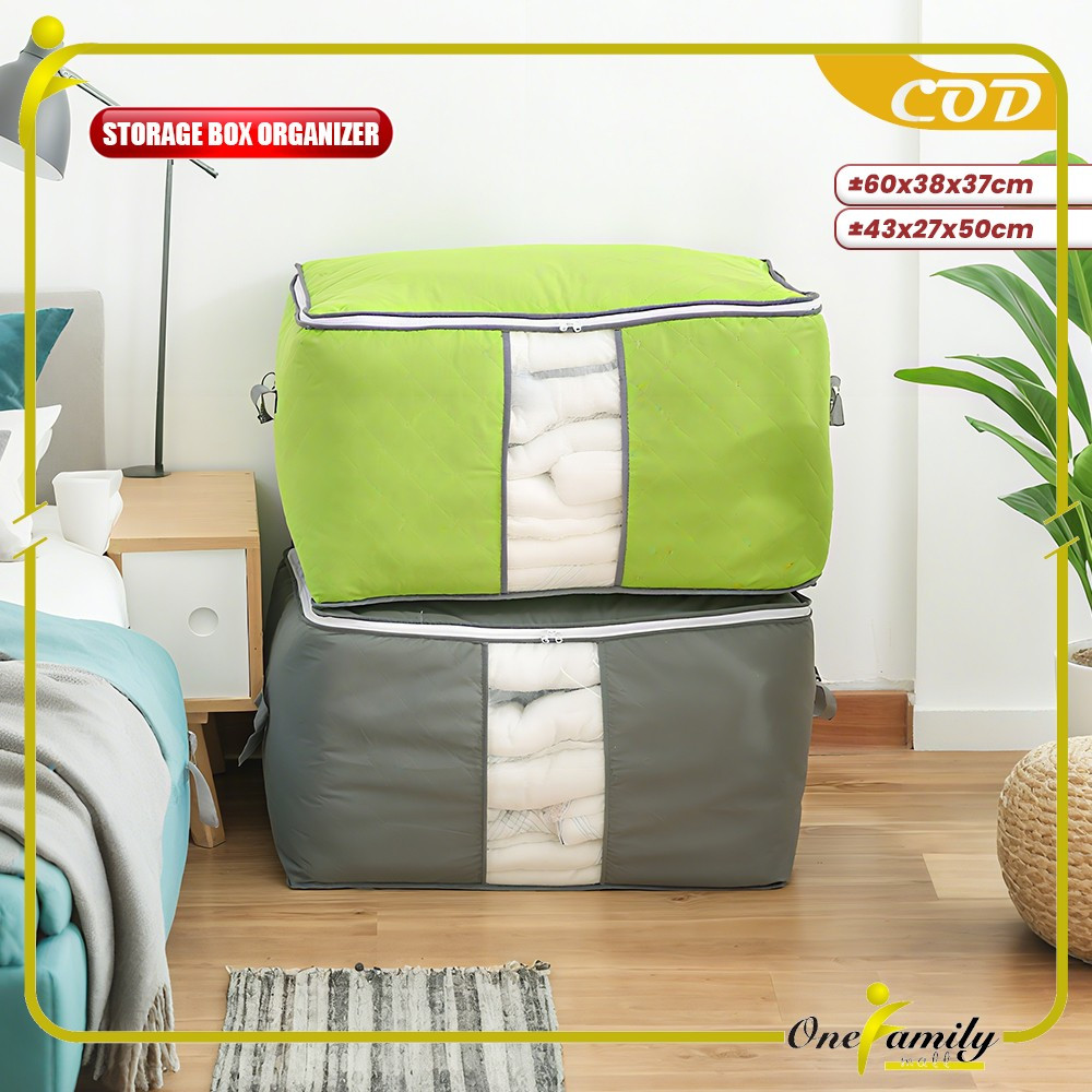 Jual ONE-C899 Tempat Penyimpanan Bed Cover Selimut Baju Serbaguna ...